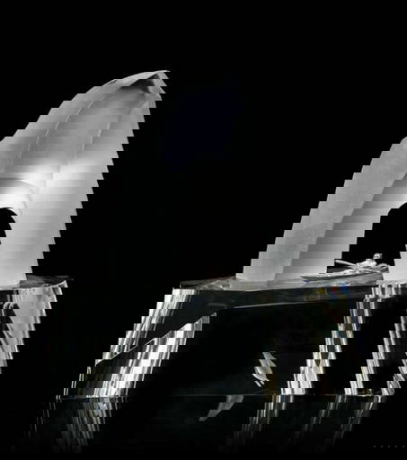 Steuben Glass ''ice Hunter'' Sculpture