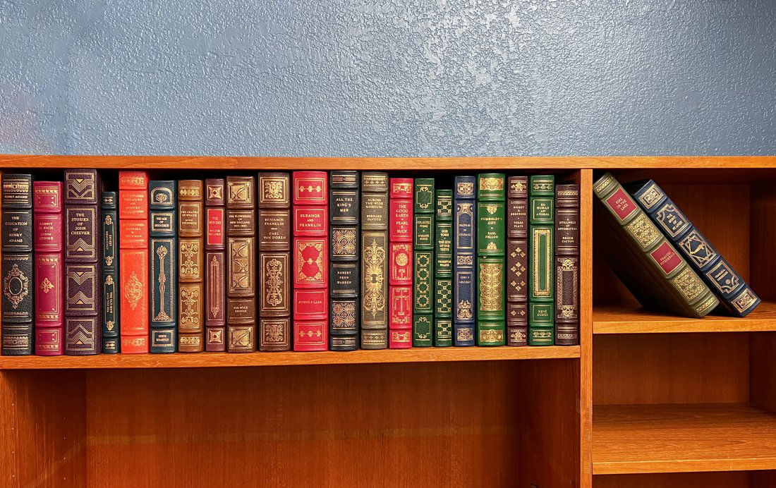 23 Pc. Franklin Library Leather Book Collection Auction