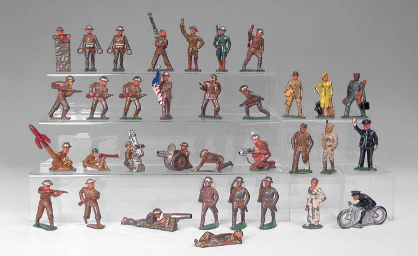 Collection Of Soft Metal Army Figurines