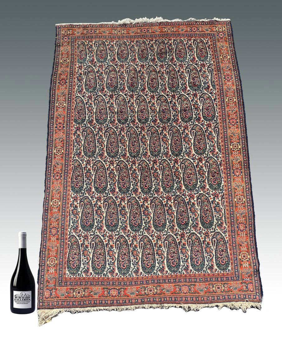 Estate Oriental Carpet Paisley Design 77'' X 54'' Auction