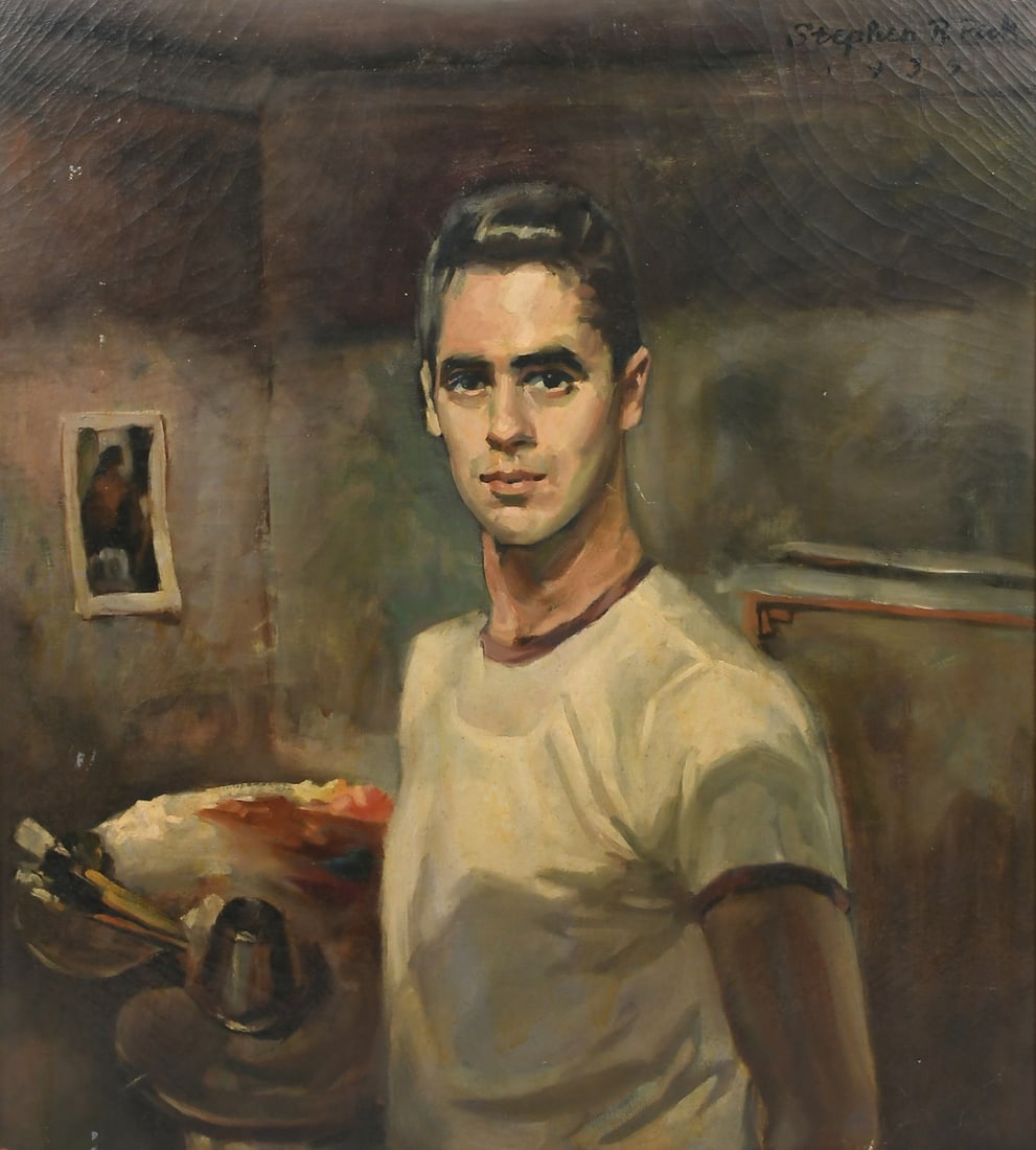 Large Stephen Peck Portrait Of The Artist