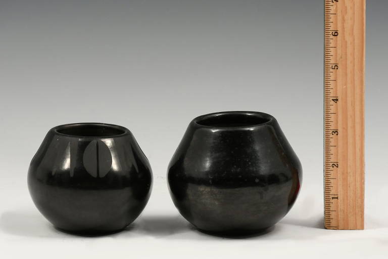 2 Maria Poveka & Santana Blackware Pottery