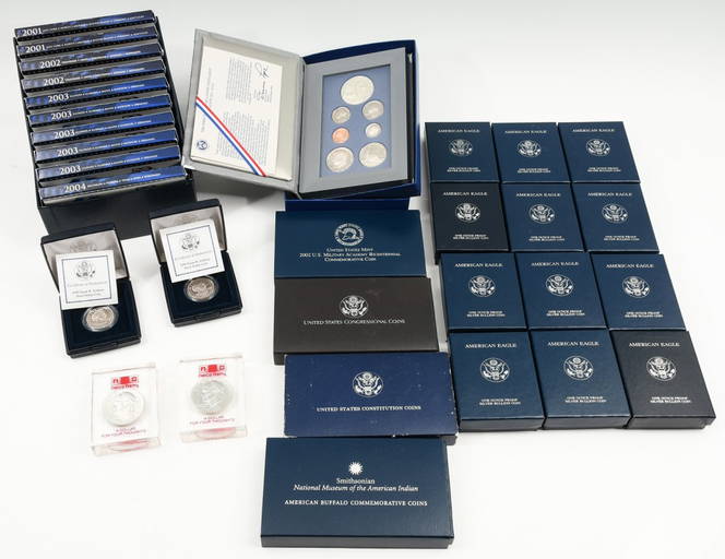 20 Pc. Silver Bullion & Commemorative Sets