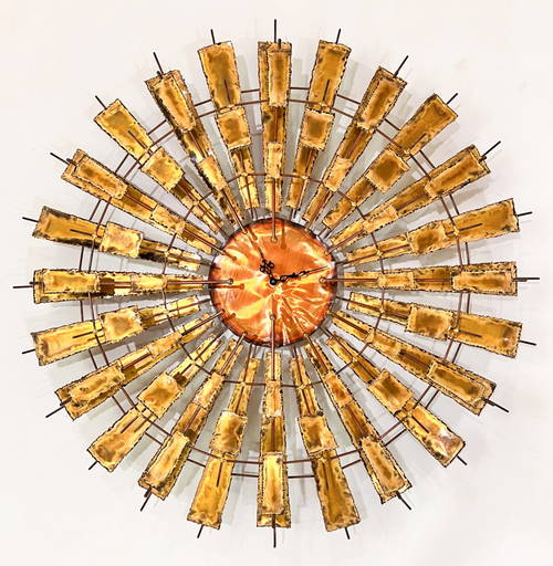 Curtis Jere Style Mid Century Clock