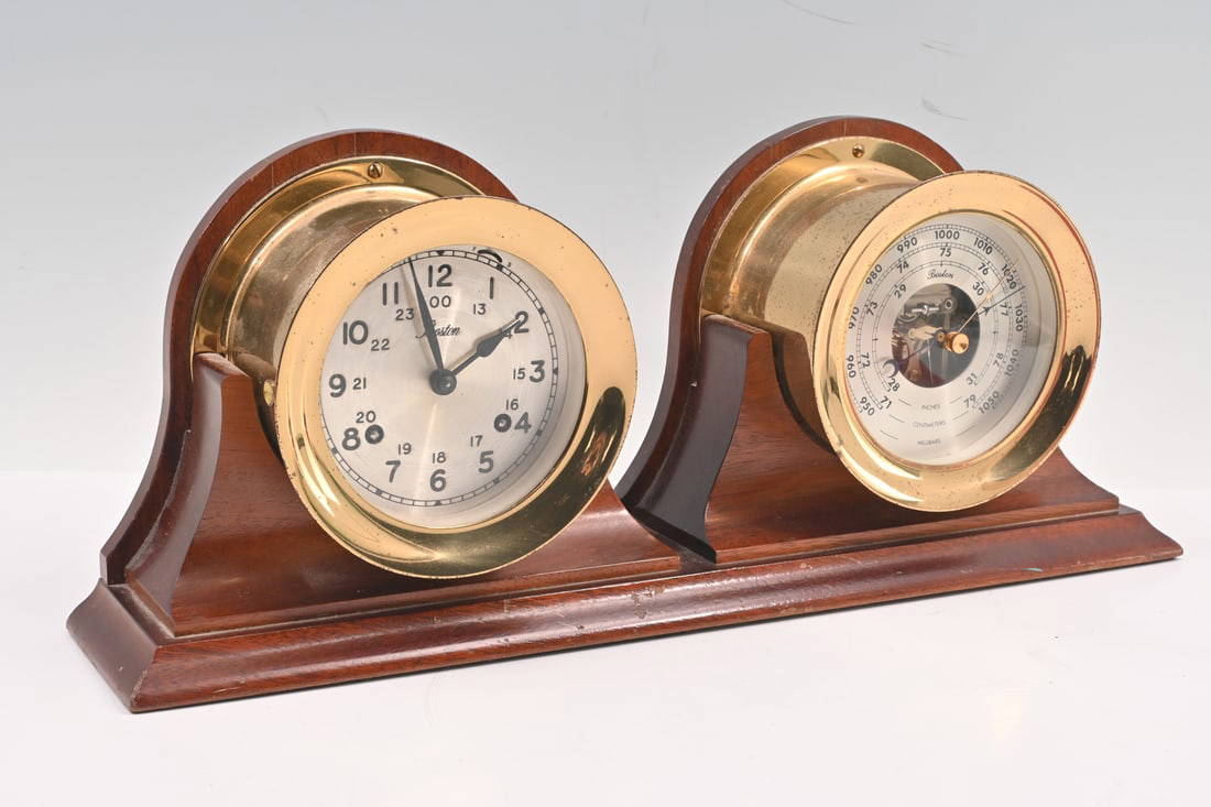 Boston Ships Clock And Barometer Auction