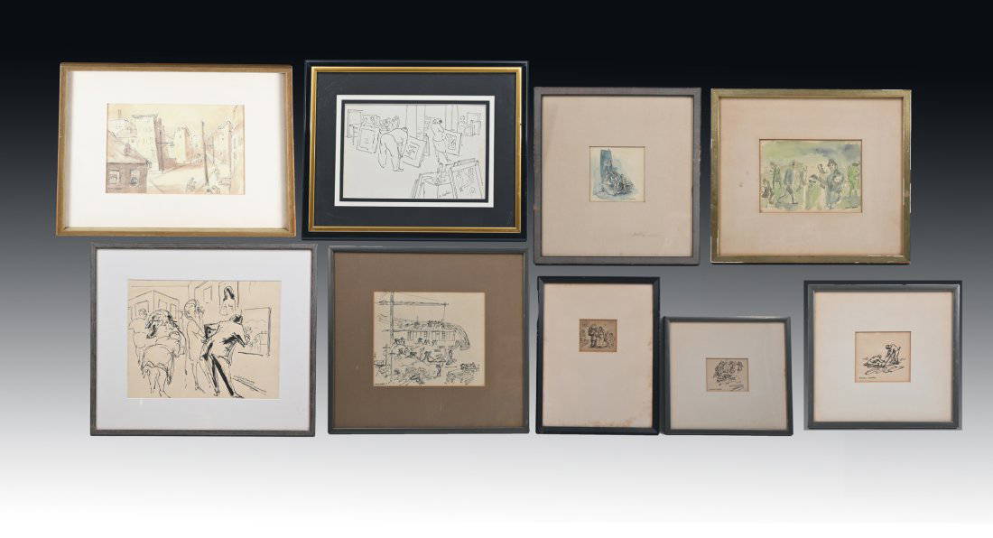 9pc. Aaron Sopher Art Lot Auction