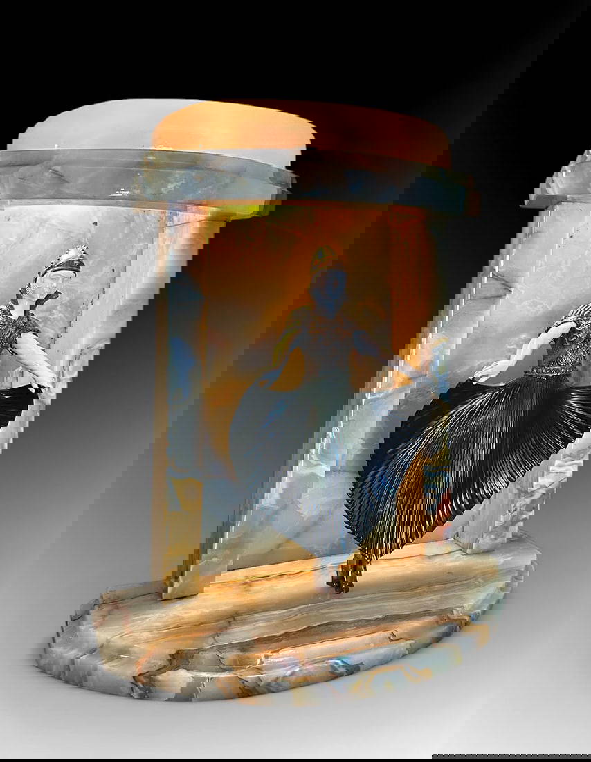 After Dimetre Chiparus Ivory Bronze & Marble Lamp Auction