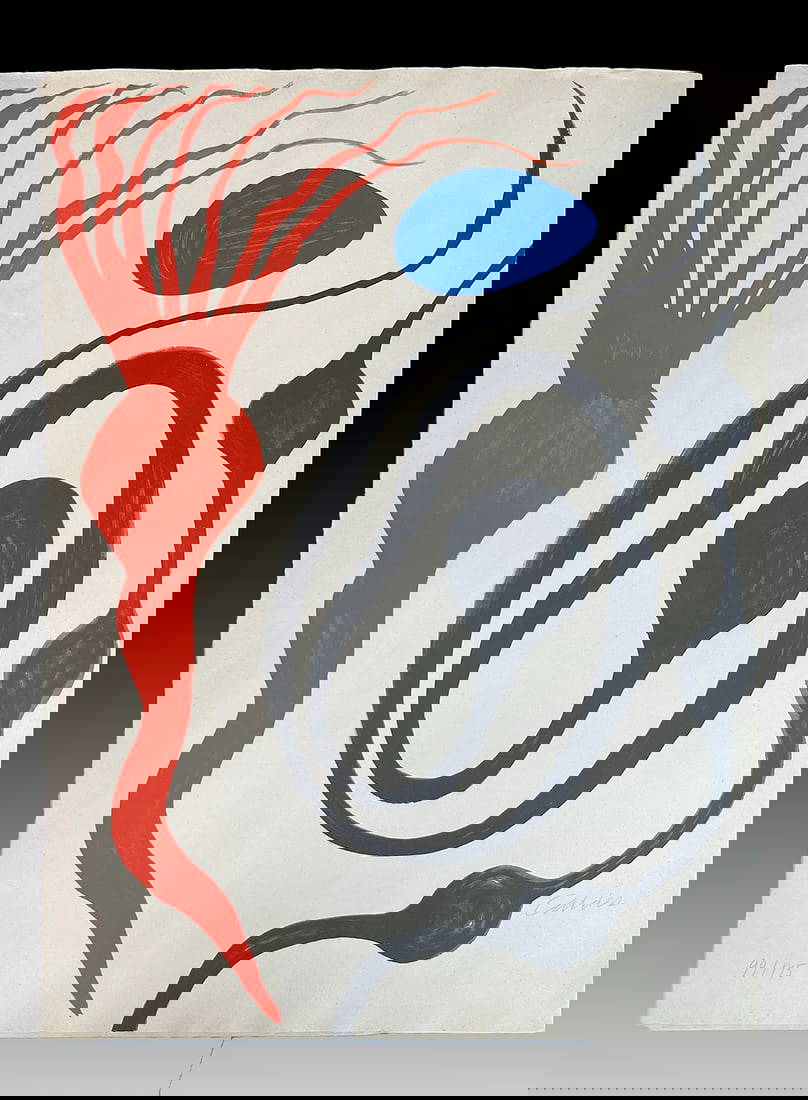 Alexander Calder Lithograph "octopus" Auction