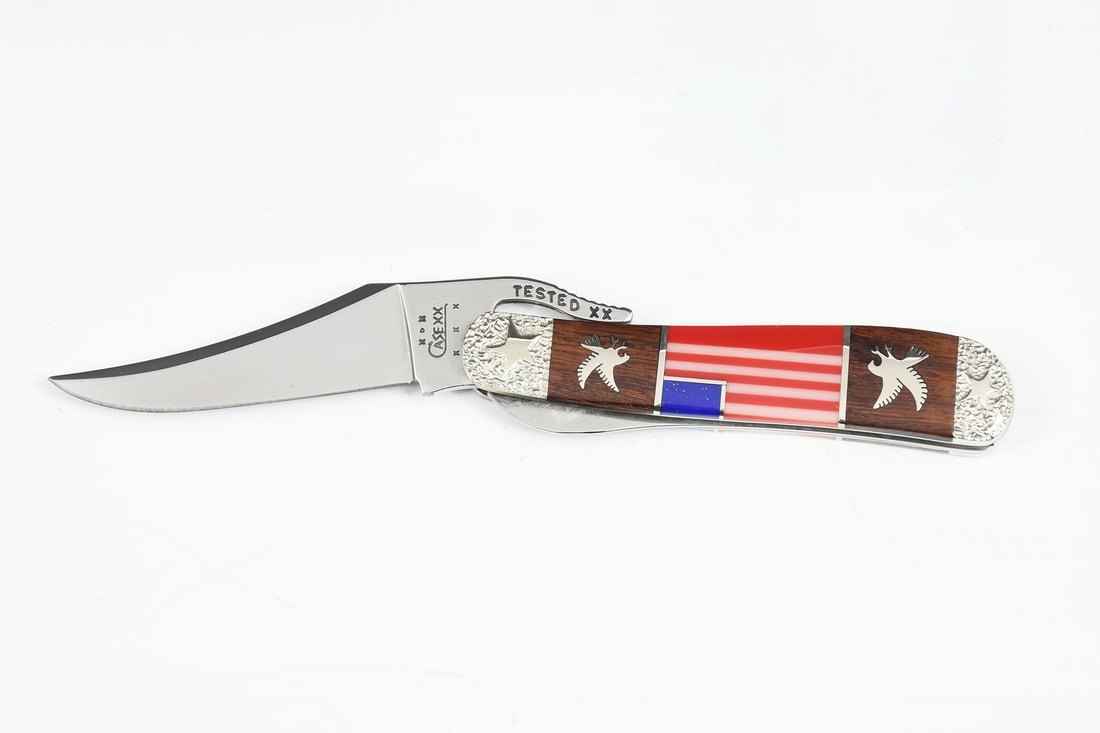 Russlock Yellowhorse Custom American Flag Lockblade Auction