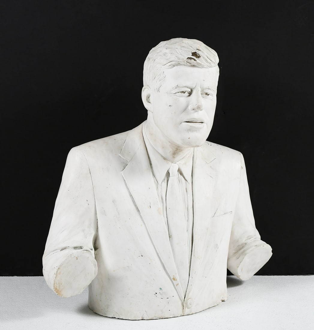 Sandra Storm Nearly Lifesize Torso Bust Of Jfk Auction
