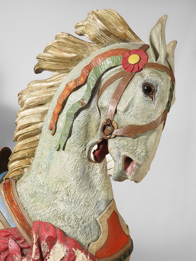 6: MAGNIFICENT CONEY ISLAND CARVED CAROUSEL HORSE