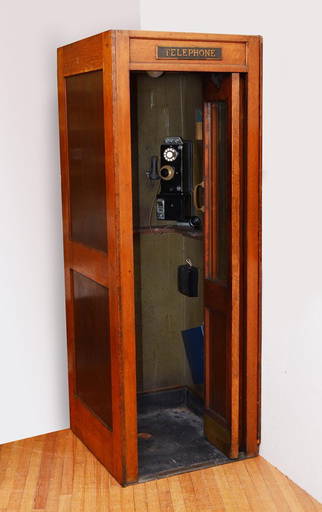 ANTIQUE TELEPHONE BOOTH WITH PHONE - Dec 09, 2012 | Burchard Galleries ...