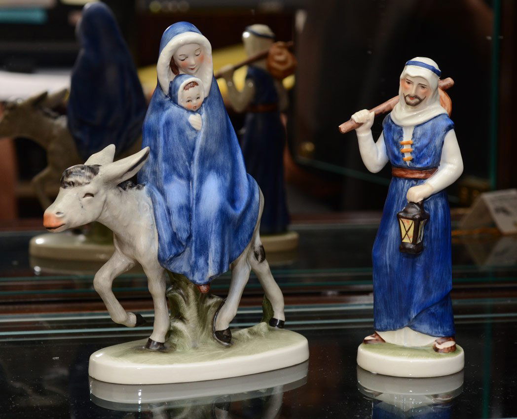 Goebel Flight Into Egypt & St Joseph Figurines