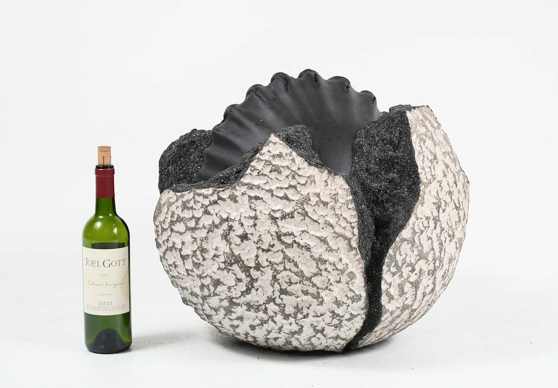 Michael Mick Pottery Geode "emergence" Sculpture Auction
