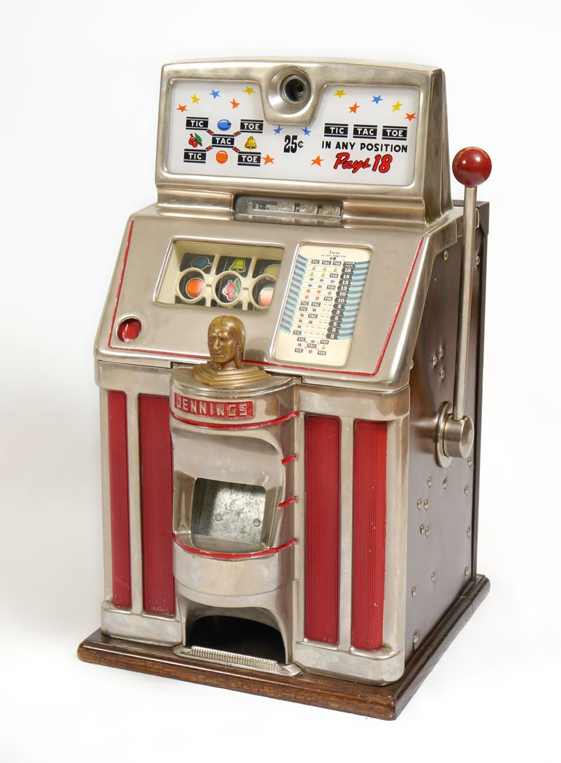 288: 25 CENT JENNINGS CHIEF TIC-TAC-TOE SLOT MACHINE - Jan 27, 2013 ...