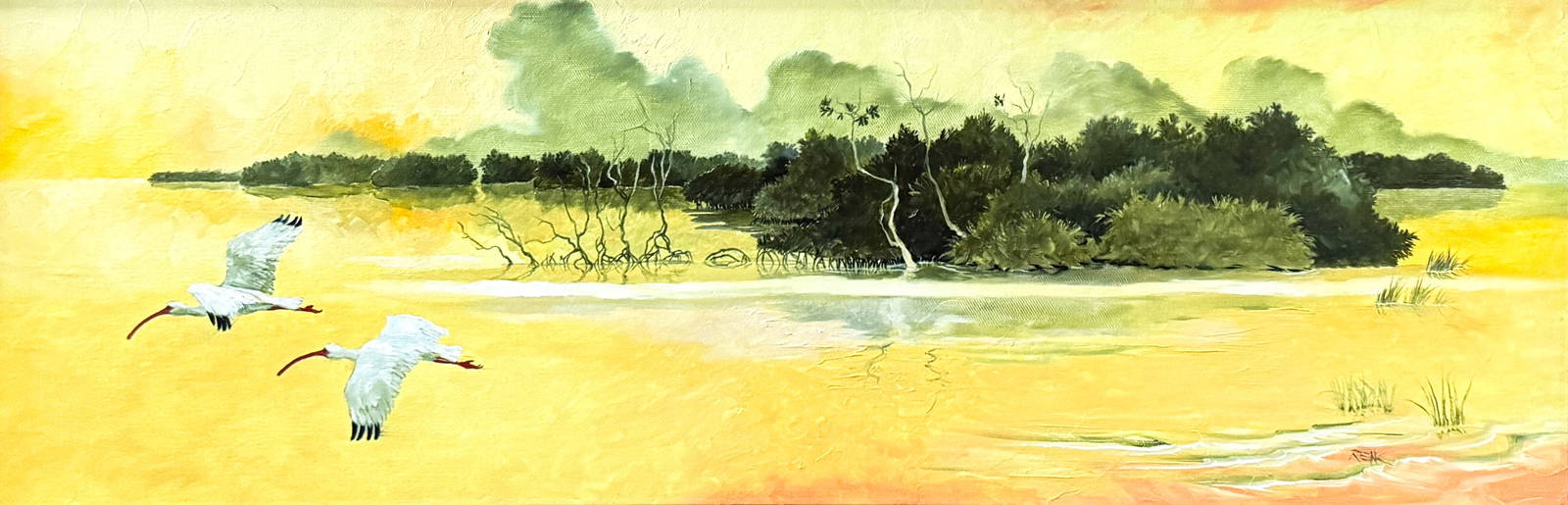 Bill Renc "cedar Key" Original Painting Auction