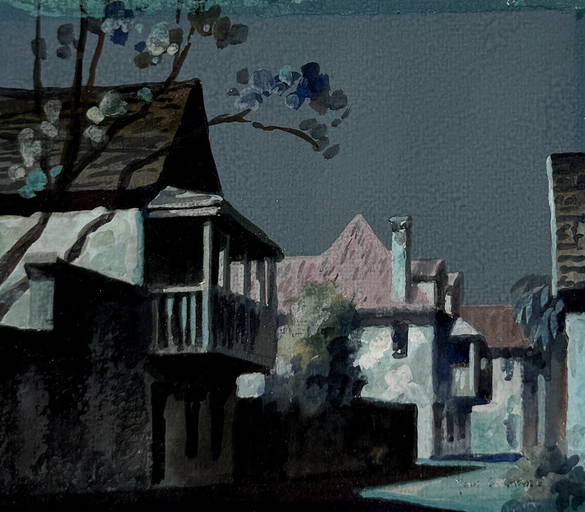 John Hare Aviles Street Watercolor