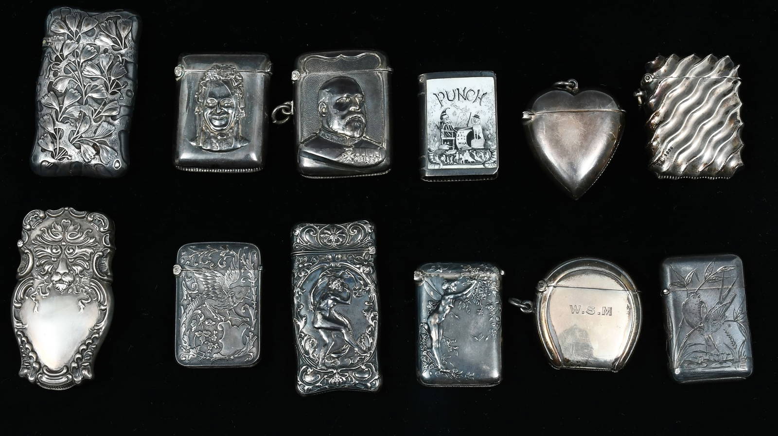 12 Pc. Figural Sterling Match Safes / Vesta Cases - Jul 20, 2025 ...