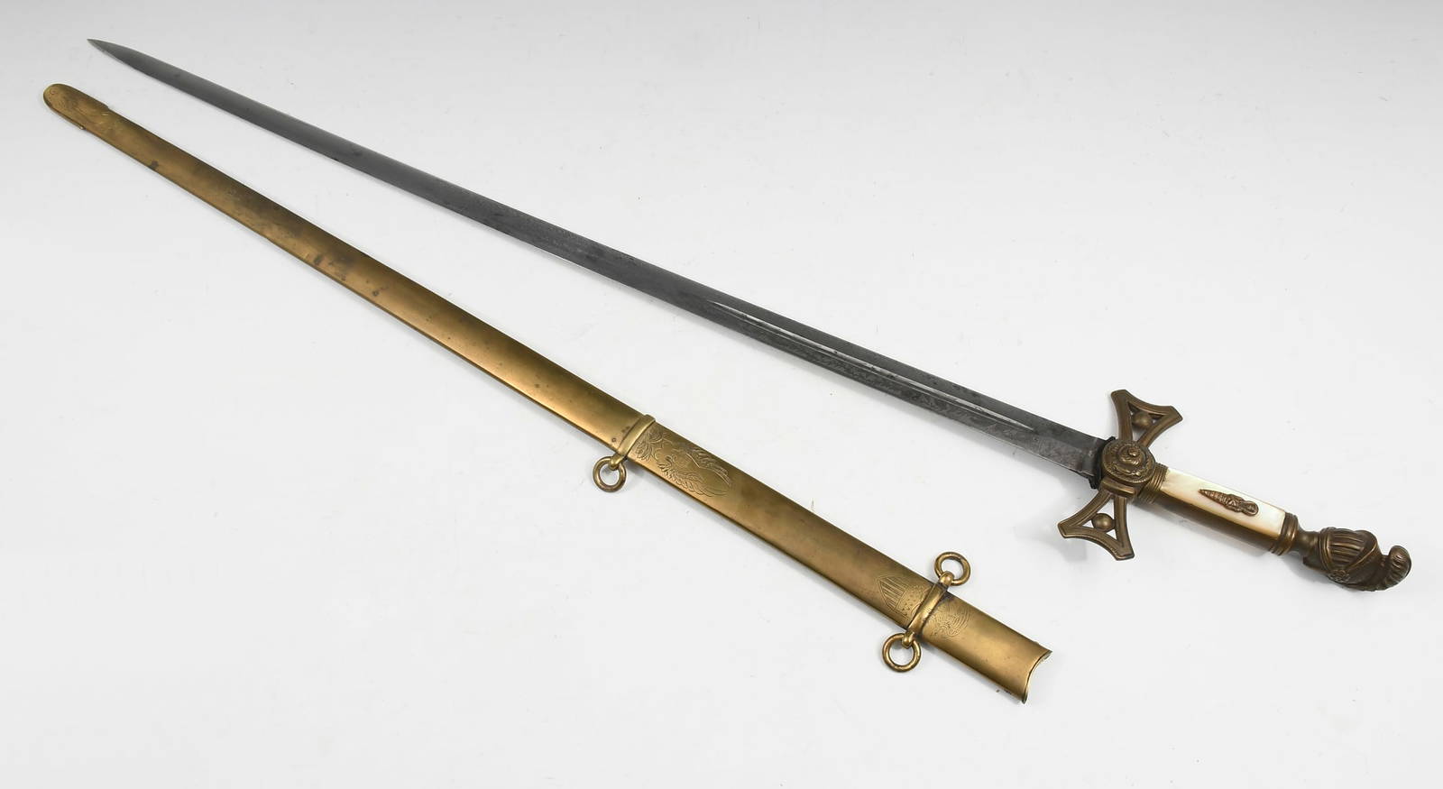 Adam W. Spies Militia Officer Sword Auction