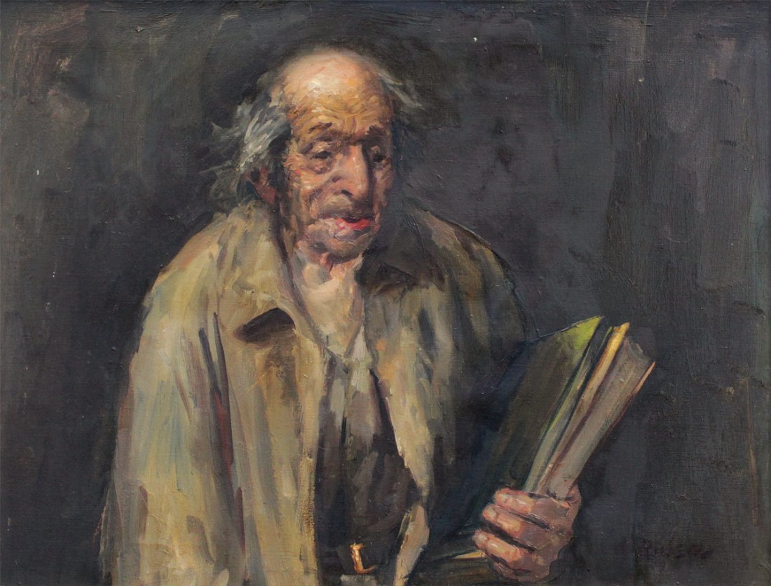 ALBERT RUBEN PAINTING "AESOP"
