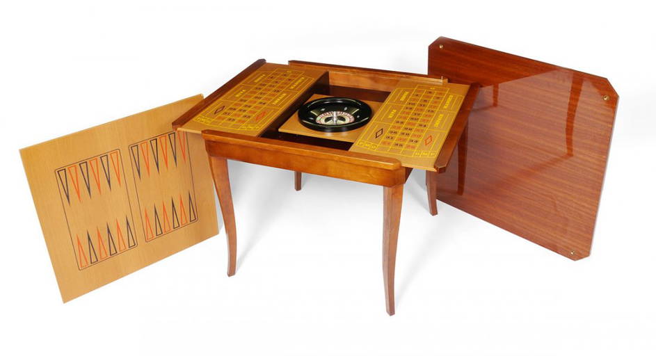 Contemporary Italian Inlaid Game Table