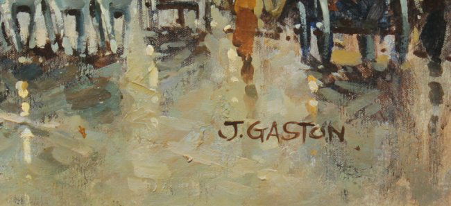 J. GASTON PARISIAN PAINTING : Lot 1360