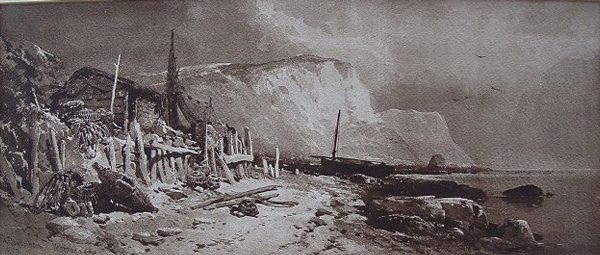 T.L. ROWBOTHAM SEPIA PAINTING ''VENTNOR'' - Mar 21, 2004 | Burchard ...