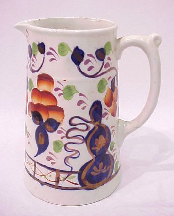 Gaudy Welsh Pitcher Oyster Pattern