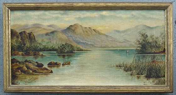 J.h. Wilson Landscape Painting 1896