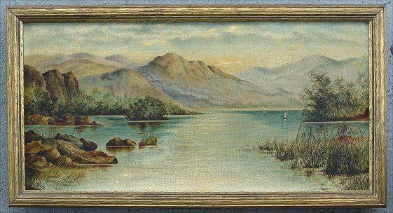 J.h. Wilson Landscape Painting 1896