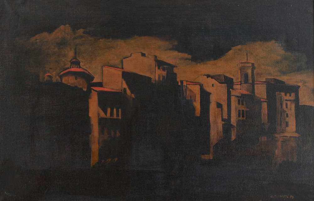 CARL TIMNER ''VIEW IN FLORENCE'' PAINTING - Aug 24, 2014 | Burchard ...