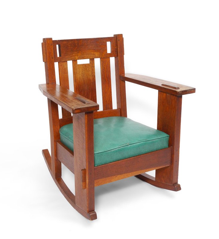 CHARLES STICKLEY ARTS & CRAFTS OAK ROCKER