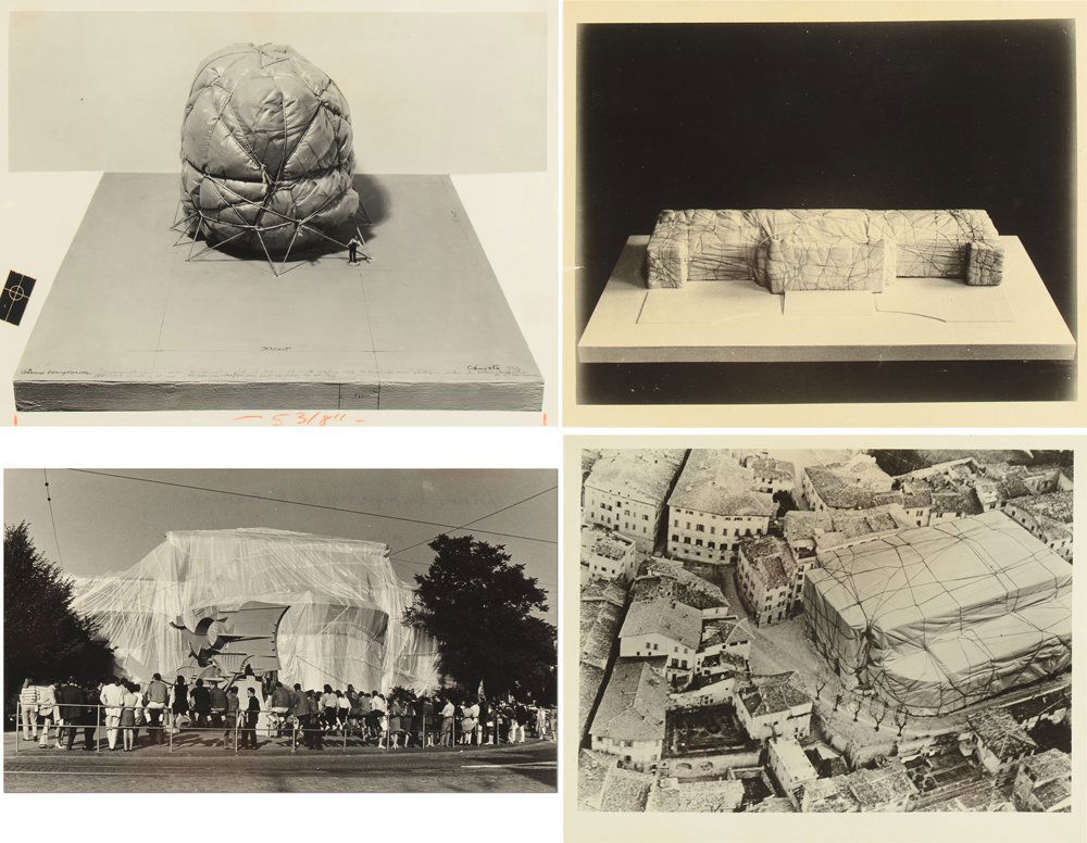4 PIECE PHOTOGRAPHS OF PROJECT LOT BY CHRISTO