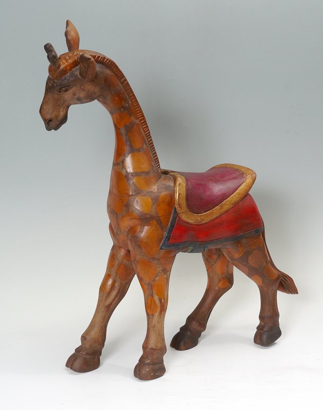 CHILD SIZE GIRAFFE CAROUSEL ANIMAL