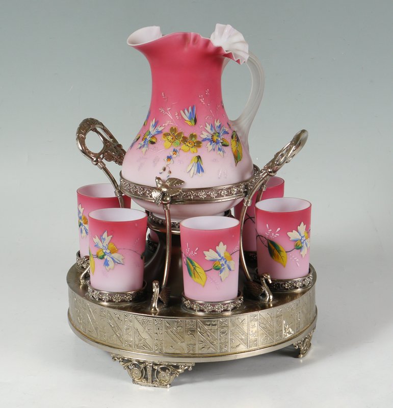 AURORA SILVERPLATE & MT. WASHINGTON LEMONADE SET