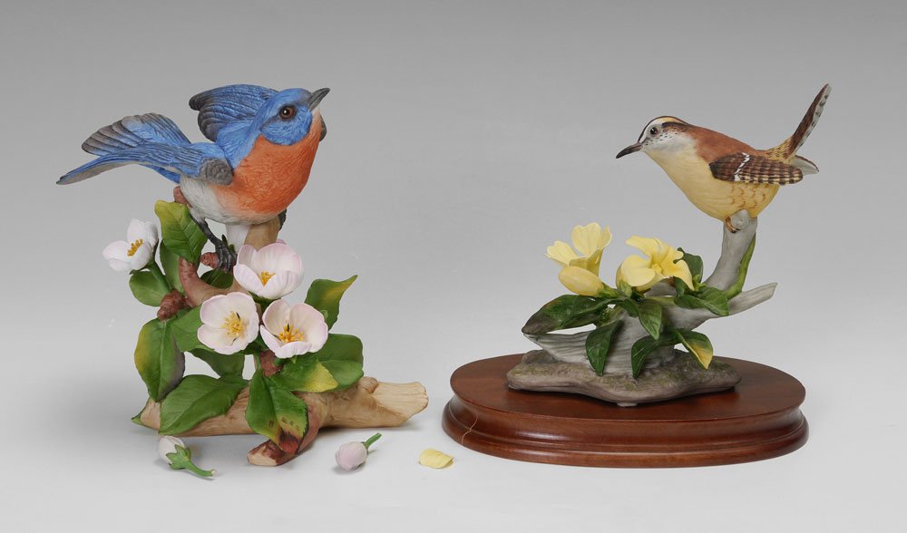 BOEHM BIRDS BLUE BIRD & WREN - Jan 25, 2015 | Burchard Galleries Inc in FL