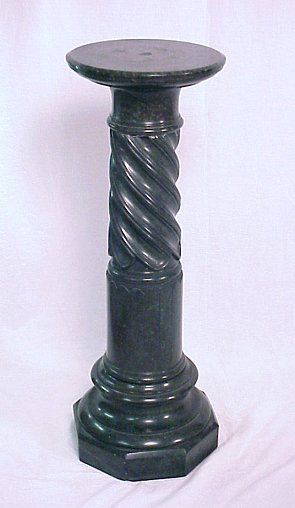 Large Black Marble Pedestal