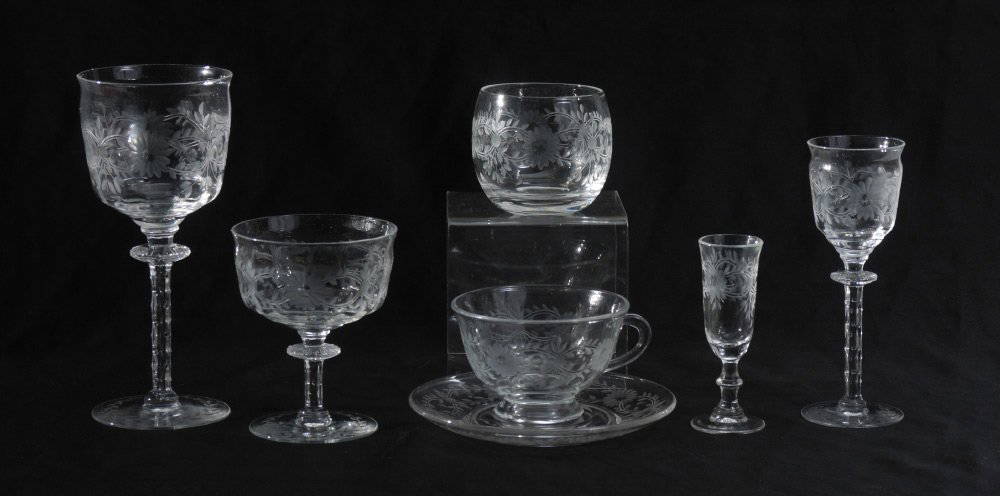Hawkes Quality Cut Crystal Stemware