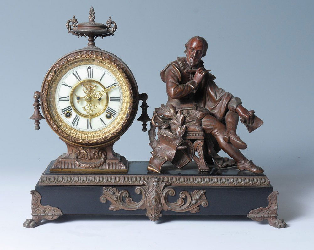 ANSONIA FIGURAL SHAKESPEARE MANTLE CLOCK - Jul 26, 2015 | Burchard ...