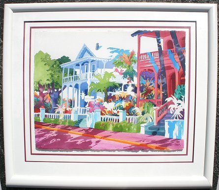 Ken Hawk Key West Original Watercolor Painting