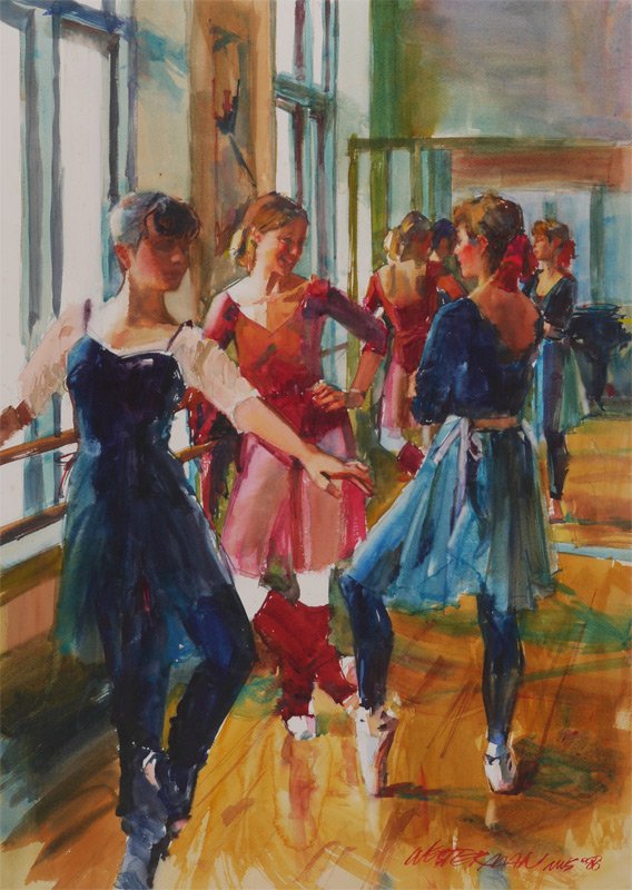 ARNE WESTERMAN WATERCOLOR PAINTING ''BALLET FRIENDS - Jan 31, 2016 ...