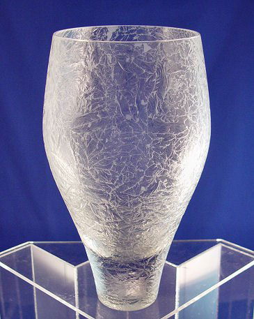 Signed Rosenthal Crystal Vase 10 1/2 Inch