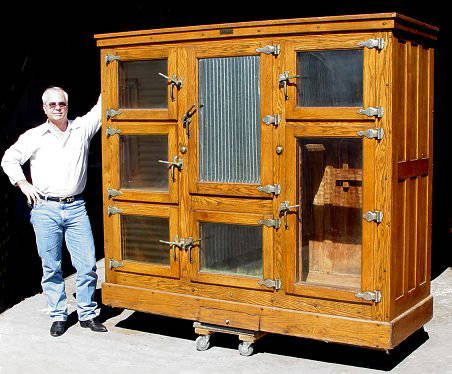 Mccray Grocers Golden Oak 7 Door Ice Box