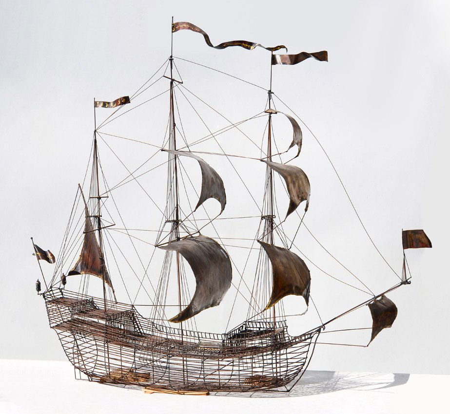 ATTRIB. HOBART BROWN MIXED METAL SHIP SCULPTURE - Dec 11, 2016 ...