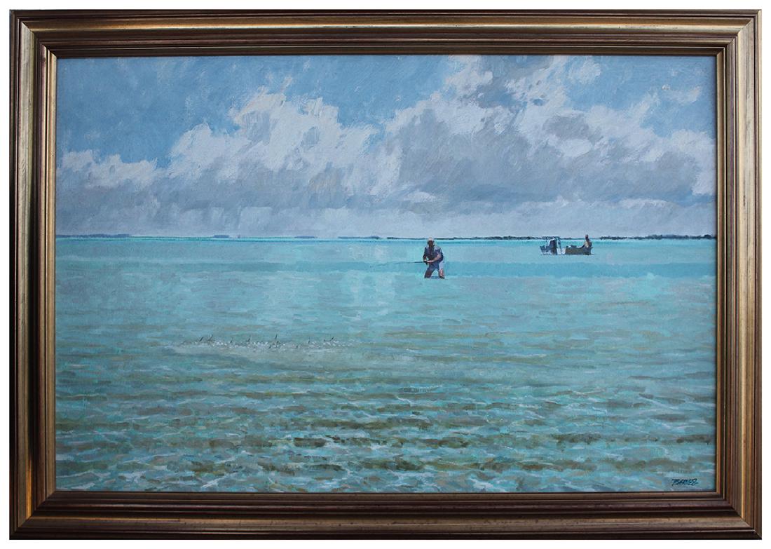 AL BARNES BONE FISHING IN THE FLATS PAINTING - Jan 29, 2017 | Burchard ...