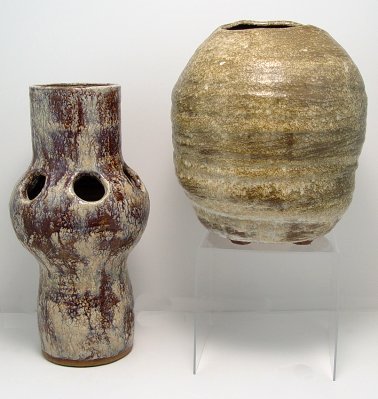1255: TWO JOANNA PRICE ART POTTERY VESSELS