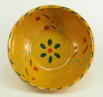 1800's German Salt Glazed Redware Slipware Pitcher