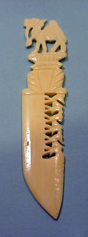 Old Hand Carved Ivory Letter Opener