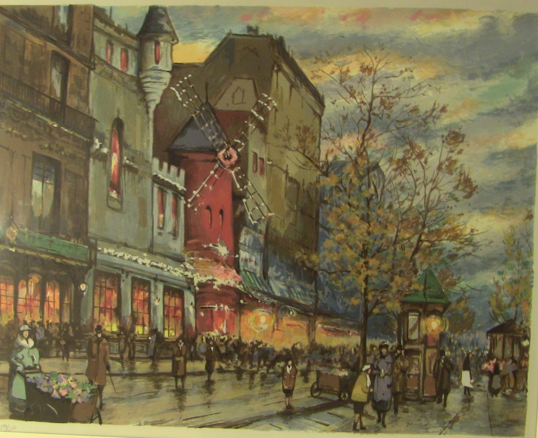 Antoine BOULET (XXc. French) "Autumn in Paris"