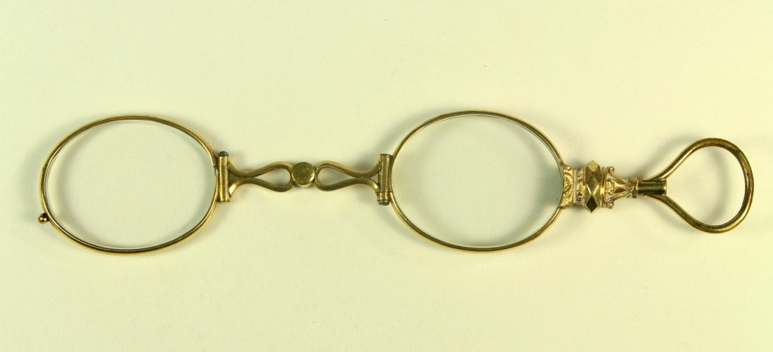 1800s Gold Filled Lorgnette Scissors-Glasses Eyeglasses